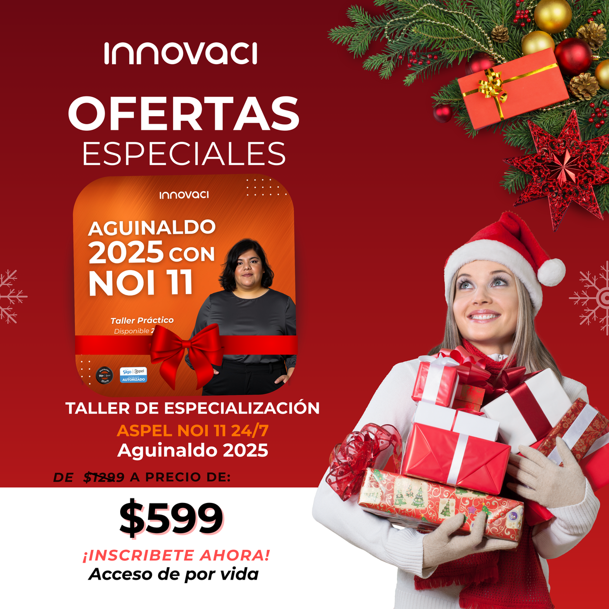 Taller de Especialización: Aguinaldo 2025 con Siigo Aspel NOI 11 24/7 – Grupo Innovaci